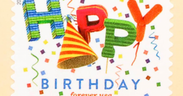 Happy Birthday Forever Stamp in 2021